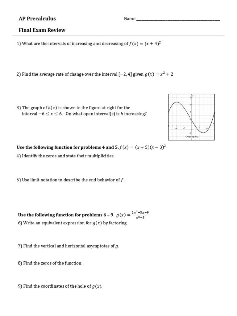 APPC Mock EXAM Review Student | PDF | Function (Mathematics) | Logarithm