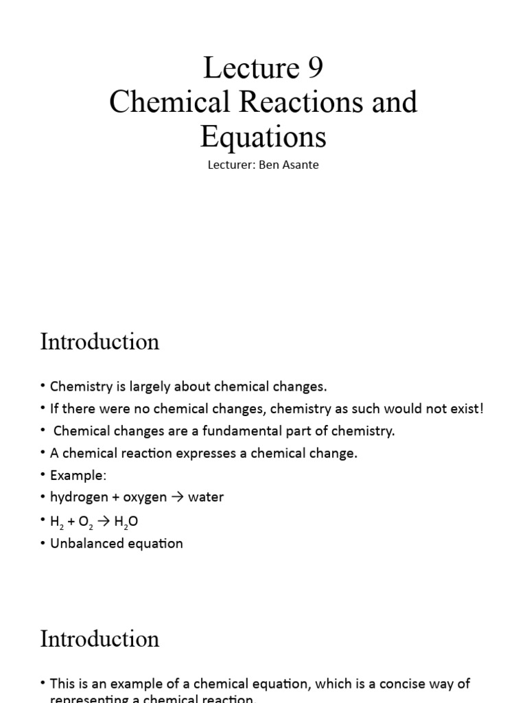 Balancing Chemical Reactions Explained | PDF | Solubility | Mole (Unit)