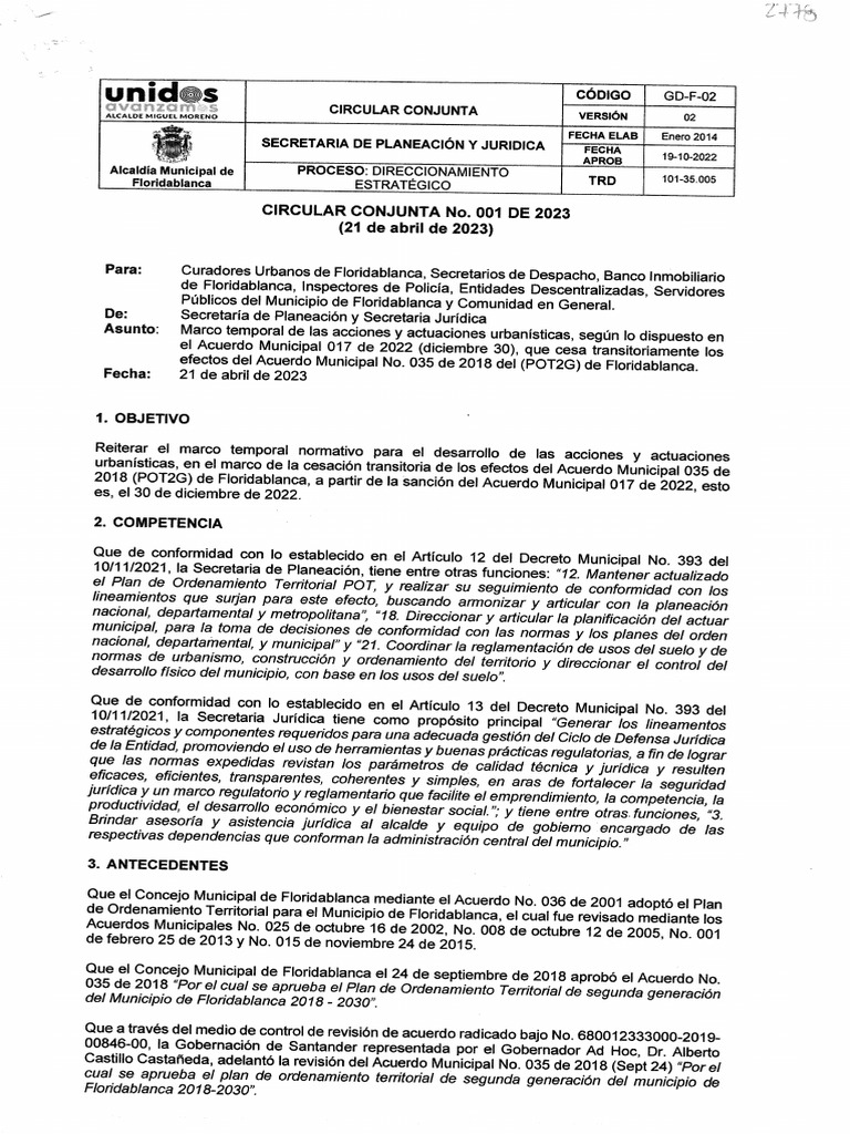 Circular Conjunta 2023 001 | PDF