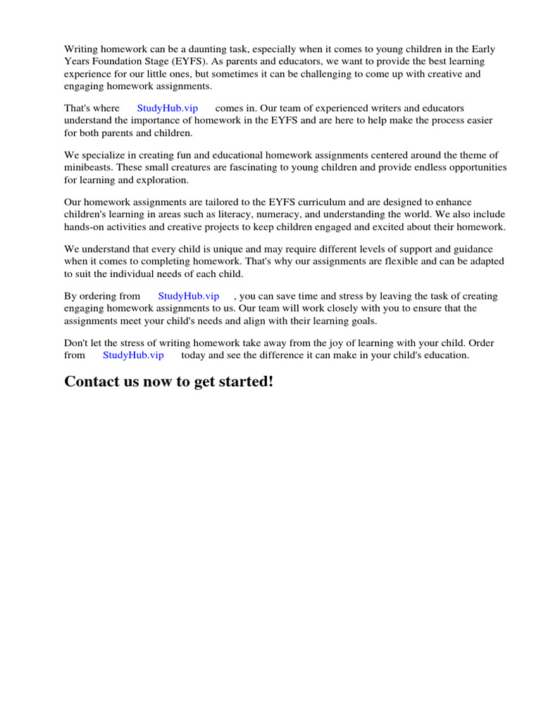 Minibeast Homework Eyfs | PDF | Homework | Communication