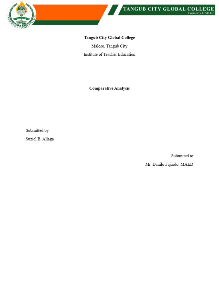 Comparative Analysis | PDF | Behaviorism | Classical Conditioning