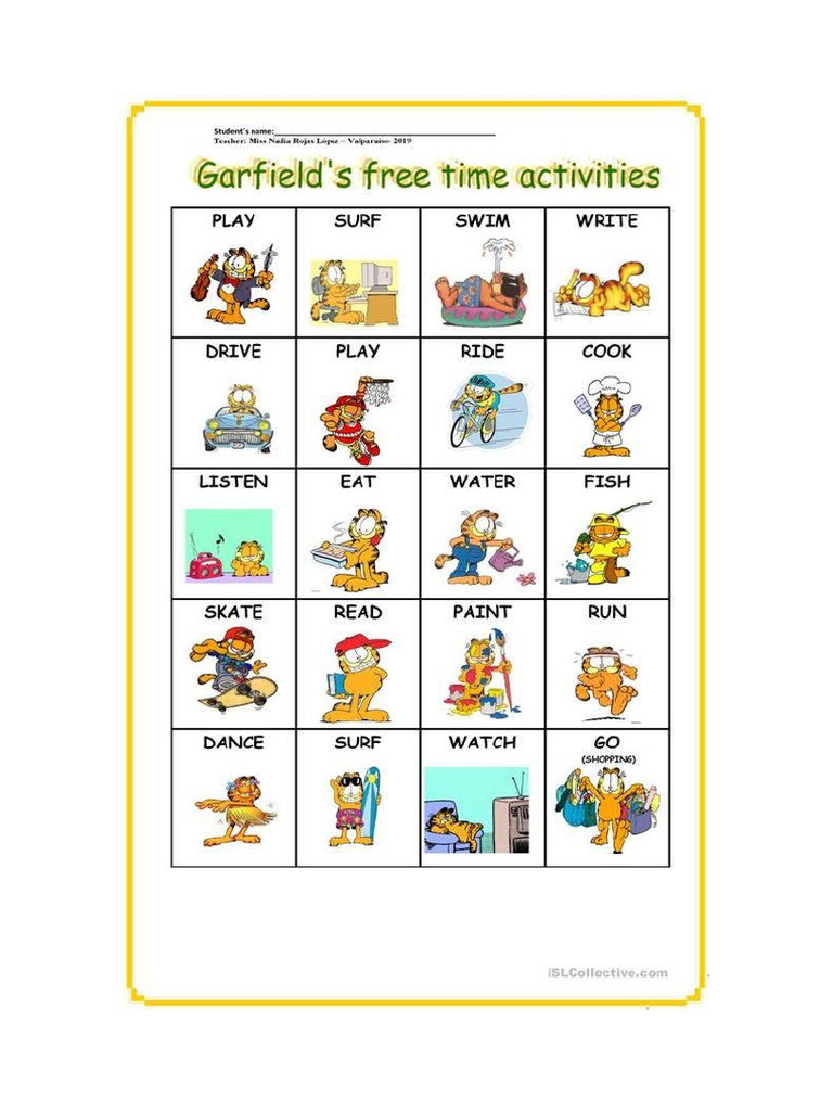 Free Time Activities | PDF
