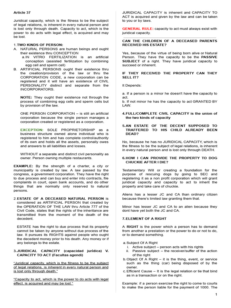 Article 37-44 Lex Lec | PDF | Annulment | Corporations