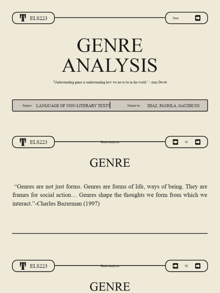 Genre Analysis | PDF | Linguistics | Genre