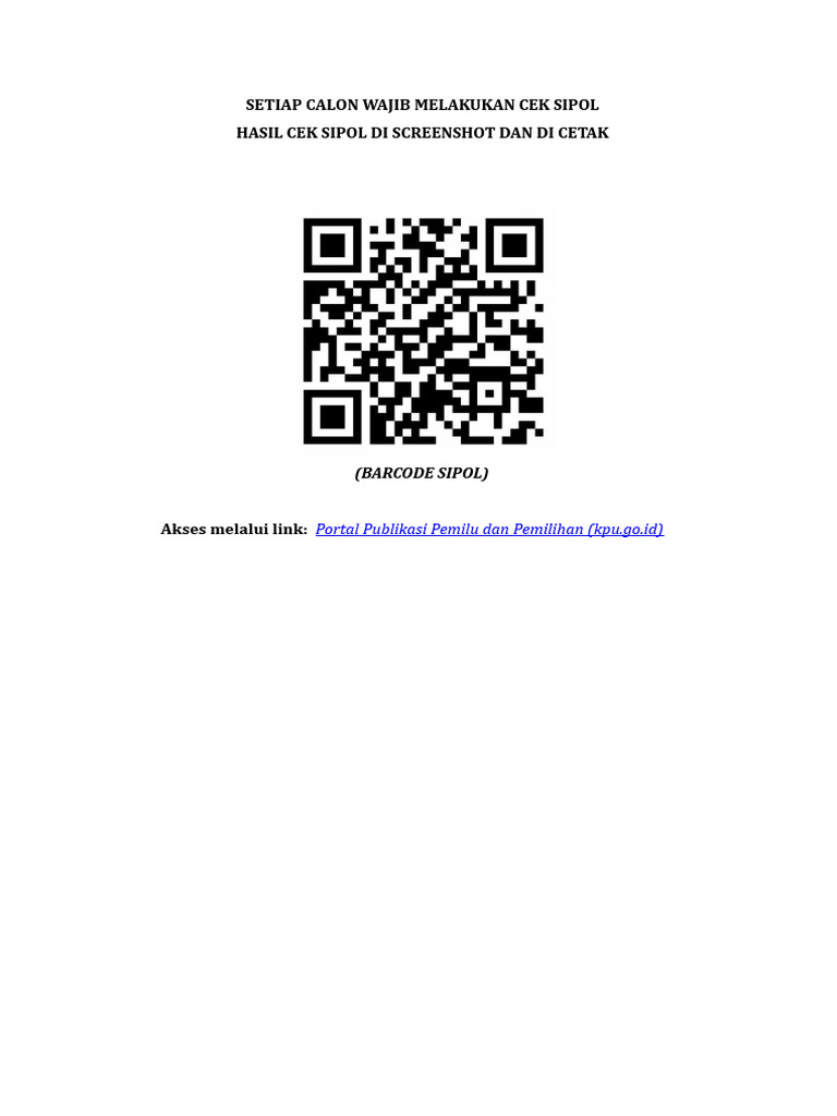 Akses Cek Sipol | PDF