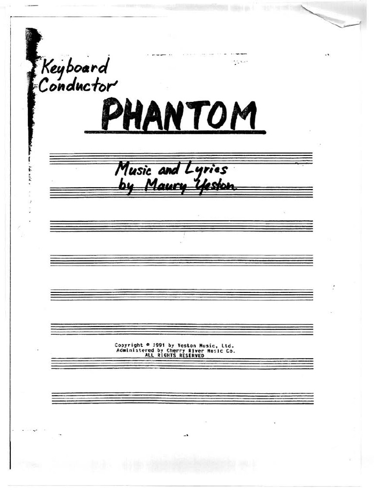 Phantom+ +Maury+Yeston | PDF
