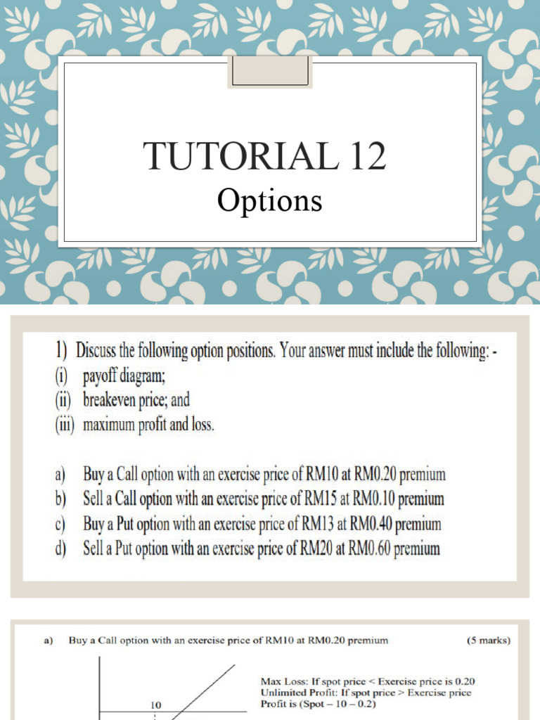 T12 ppt | PDF | Put Option | Option (Finance)