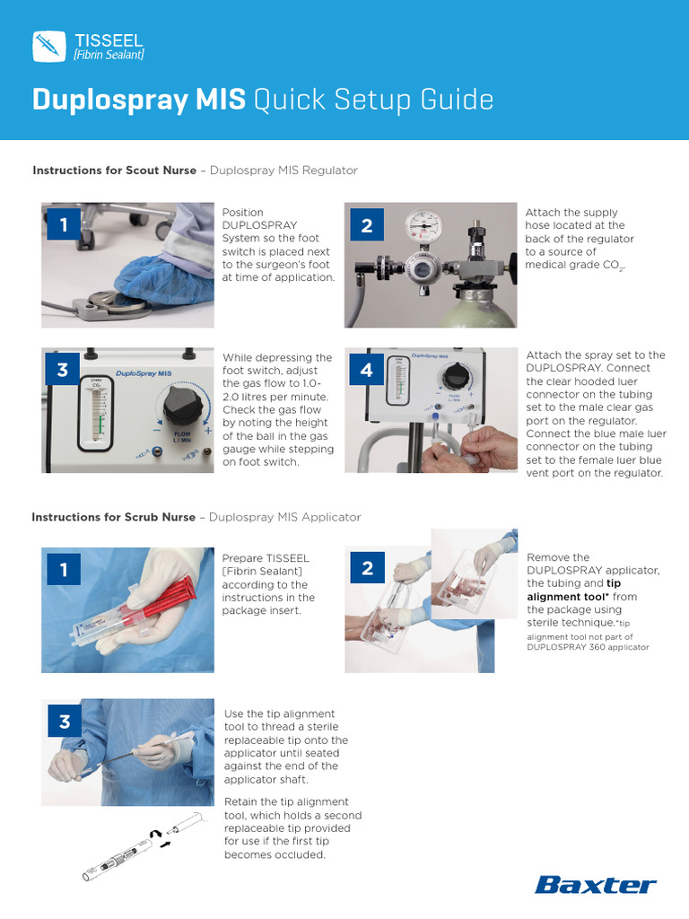 TISSEEL DuploSpray NZ | PDF | Syringe | Clinical Medicine
