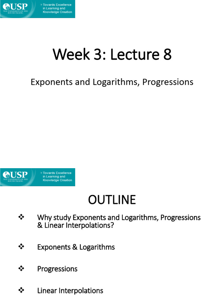 Week 3-Logs and Exponents - L8 (6) (1) FM101 | PDF | Mathematics | Mathematical Analysis