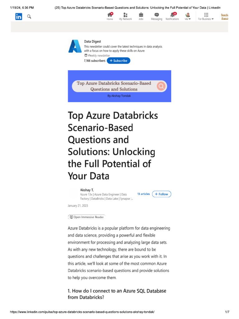 Azure Databricks Interview PDF | PDF
