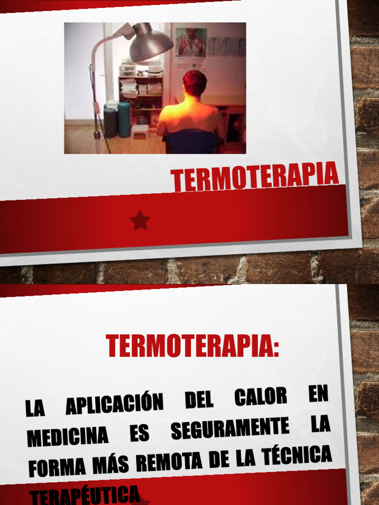 Termoterapia: Aplicaciones y Beneficios | PDF | Humedad | Convección