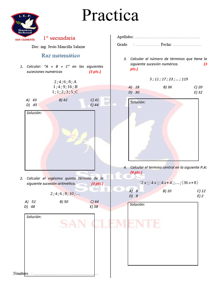 Practica RM 1° Vi | PDF