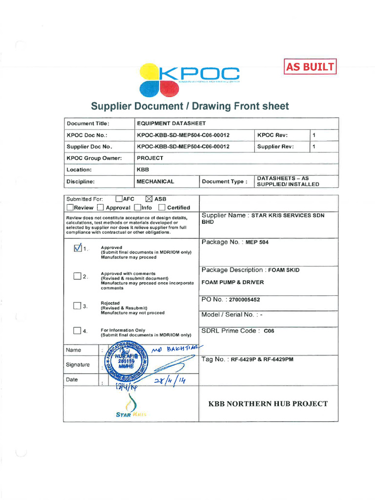 Kpoc KBB SD Mep504 C06 00012 - 1 | PDF