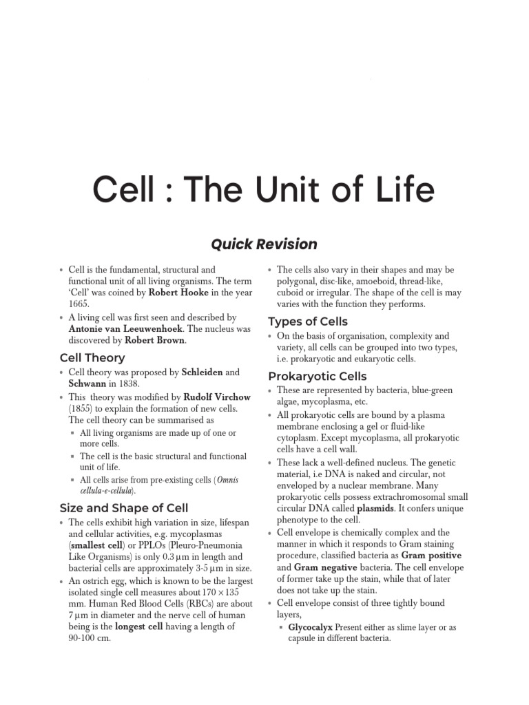 Overview of Cell Structure and Function | PDF | Endoplasmic Reticulum ...