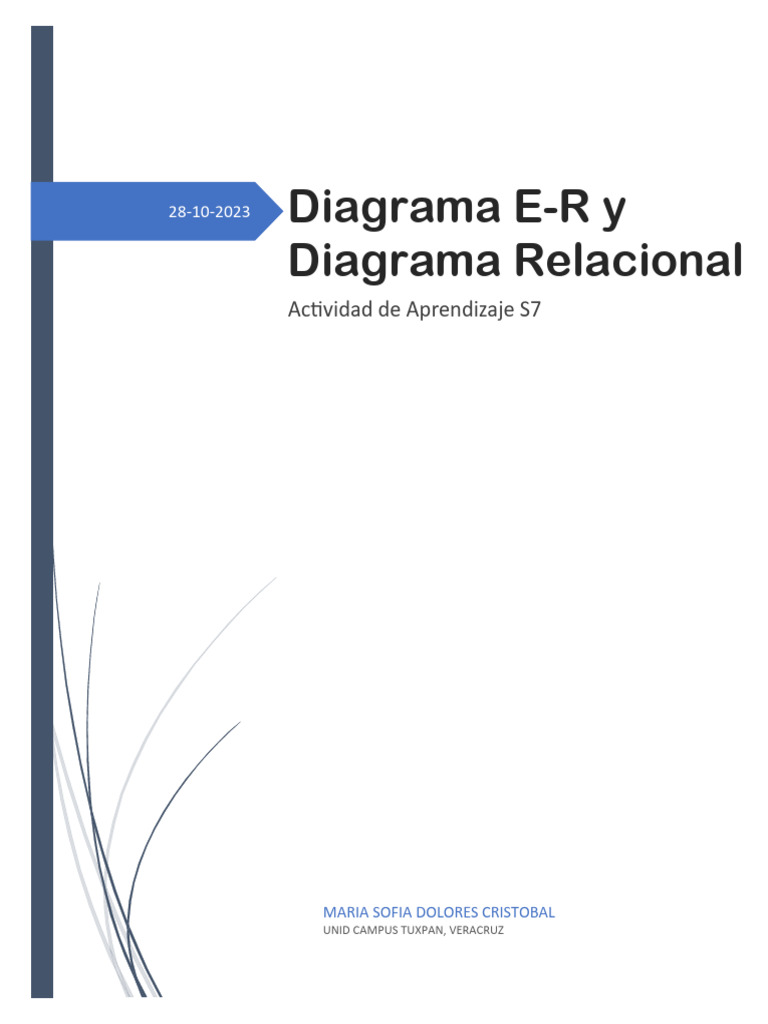 Diagrama E-R y Relacional en Bases de Datos | PDF
