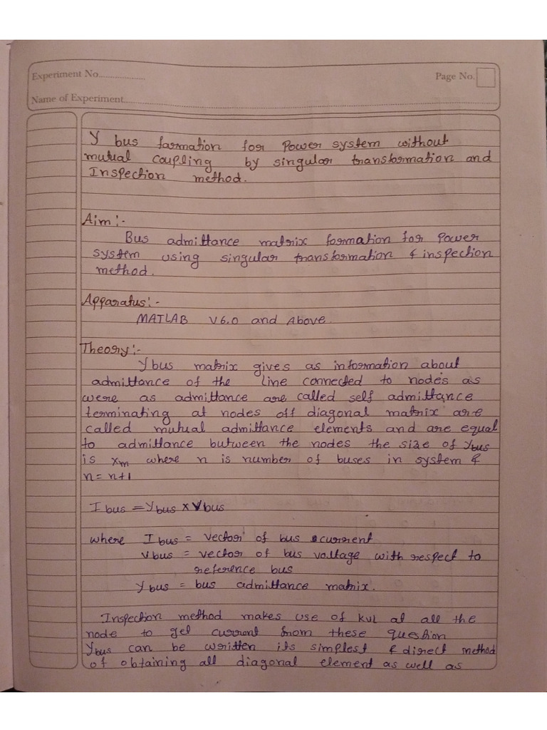 Ybus PSS Lab | PDF
