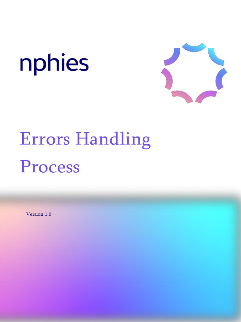 NPHIES Errors Handling Process Guide | PDF | Finance & Money Management | Computers