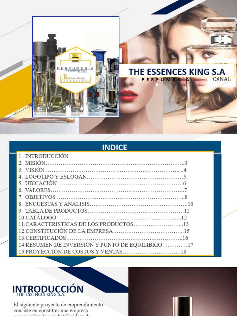 Presentación The Essences King | PDF | Calidad (comercial) | Business