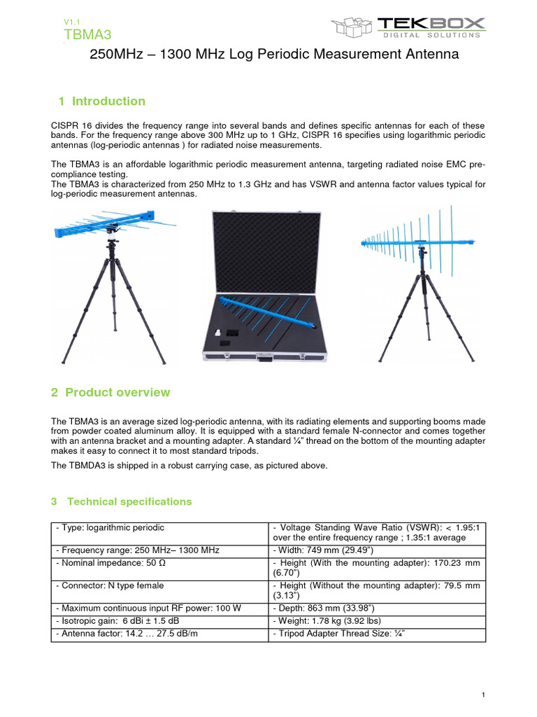 TBMA3 | PDF | Antenna (Radio) | Decibel