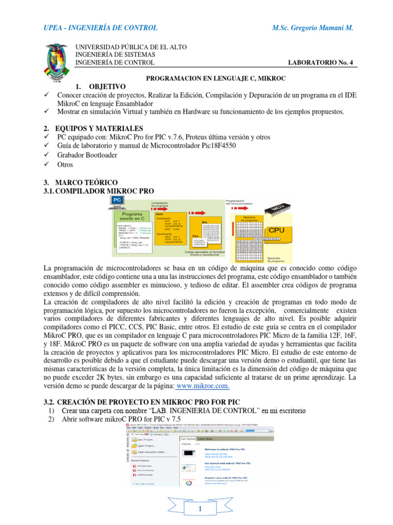 Lab No 4 Programacion en Lenguaje C | PDF | Entorno de desarrollo ...