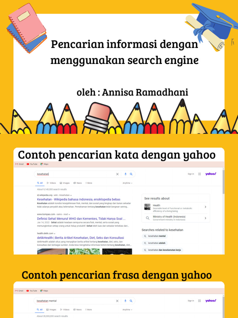 Penelusuran Informasi Dengan Menggunakan Search Engine | PDF