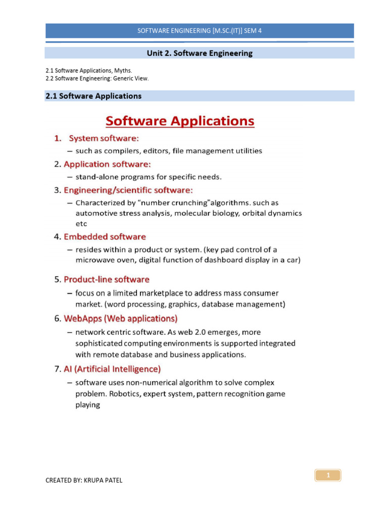 Unit 2 - SE - Software Engineering | Download Free PDF | Software Development | Software