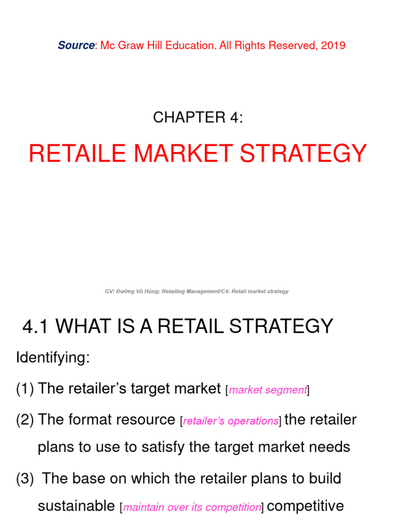 Retail Market Strategy Overview | PDF | Strategic Management | Retail