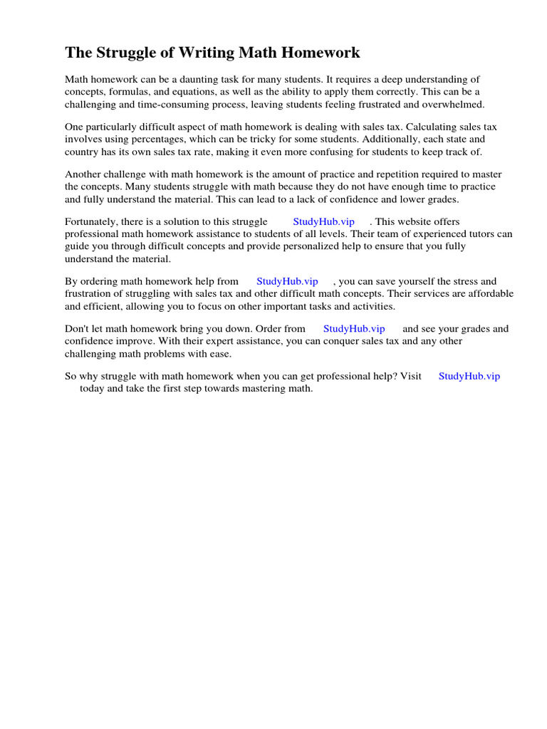 Math Homework Sales Tax | PDF | Worksheet | Taxes