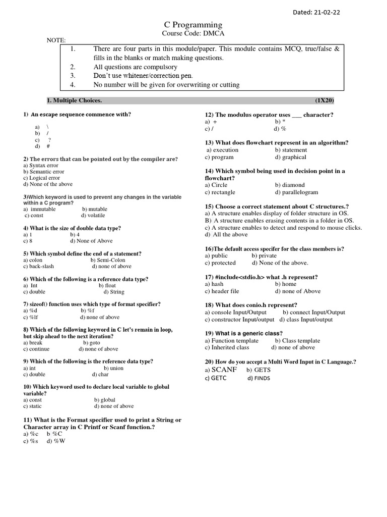 C Language - DMCA - Se | PDF | Computer Engineering | Programming Paradigms