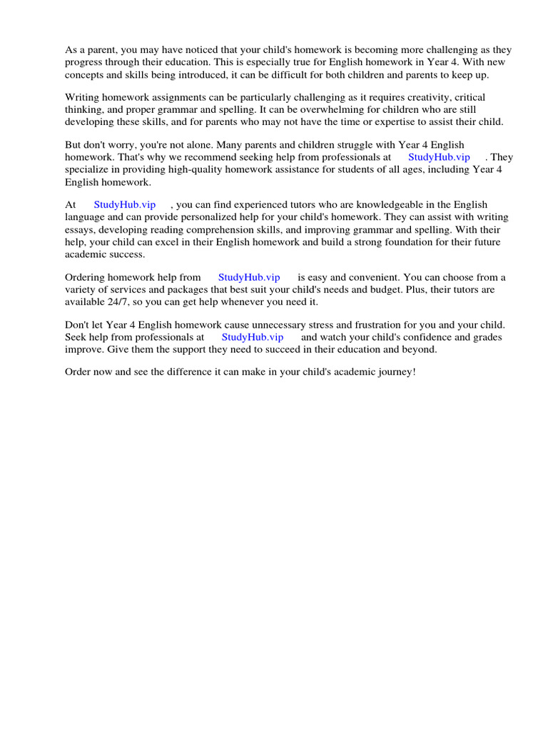 Tes Year 4 English Homework | PDF | Worksheet | Homework