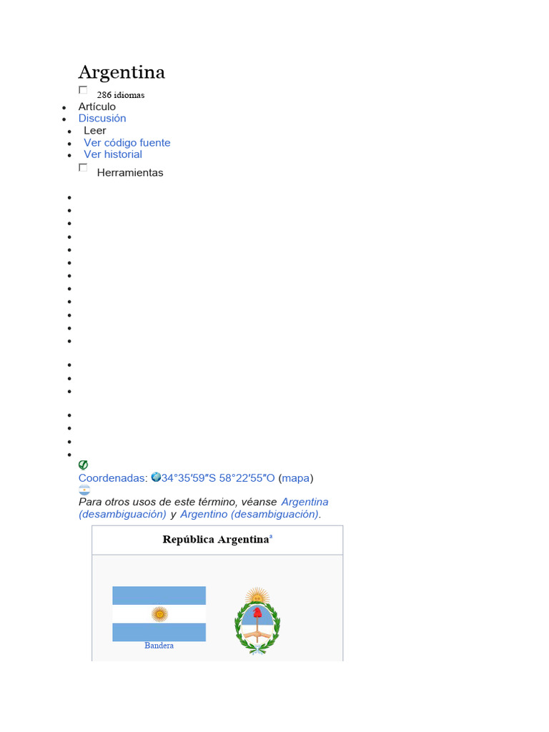 Argentina | PDF | Argentina