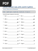Liquid Dilution Ratios Chart | PDF