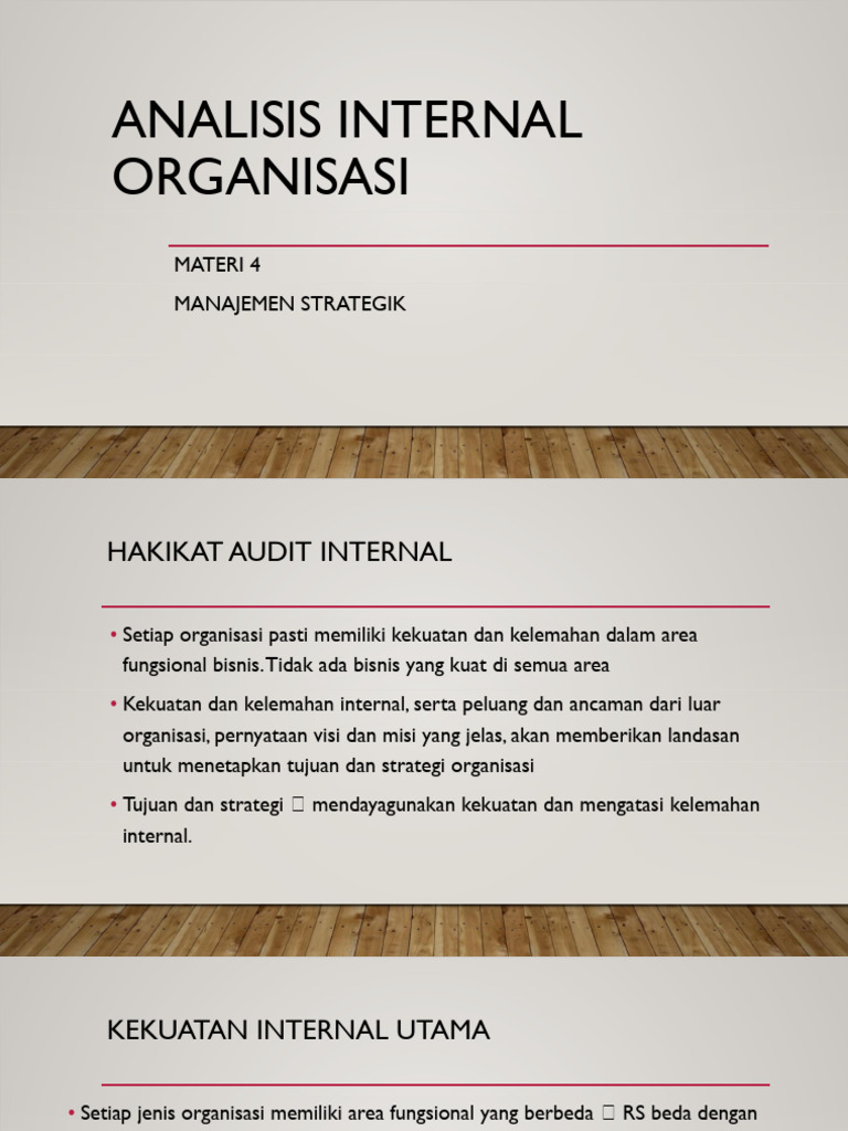 Analisis Internal Organisasi | PDF