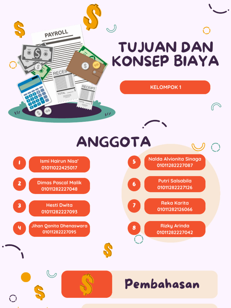 Konsep Dan Tujuan Biaya | PDF | Pengelolaan Keuangan & Uang | Teknologi & Rekayasa