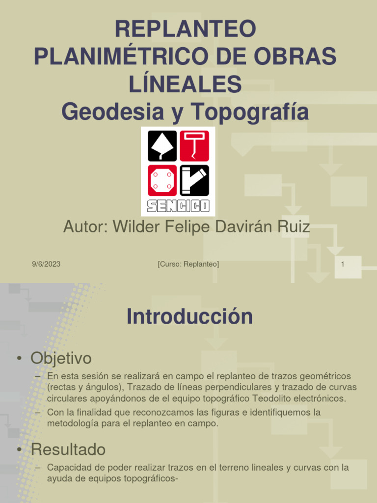 Replanteo Planimétrico de Obras Líneales | Descargar gratis PDF | Topografía | Geometría