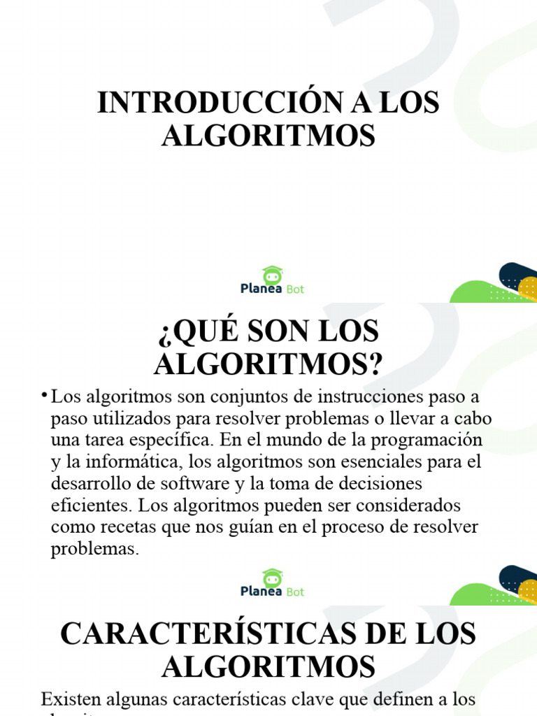 Presentacion | PDF | Algoritmos | Programación de computadoras