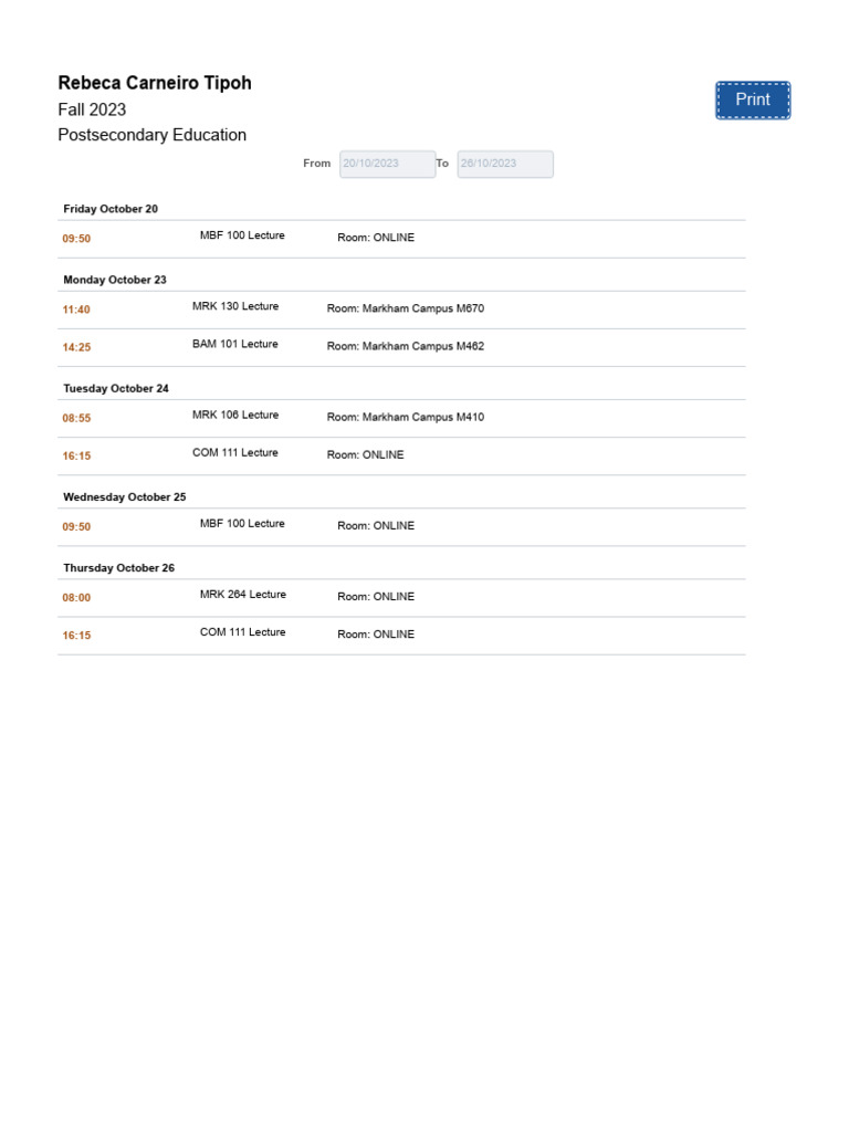 View My Classes 2 | PDF