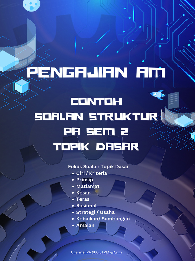 Contoh Soalan Struktur PA Sem 2 Topik Dasar | PDF