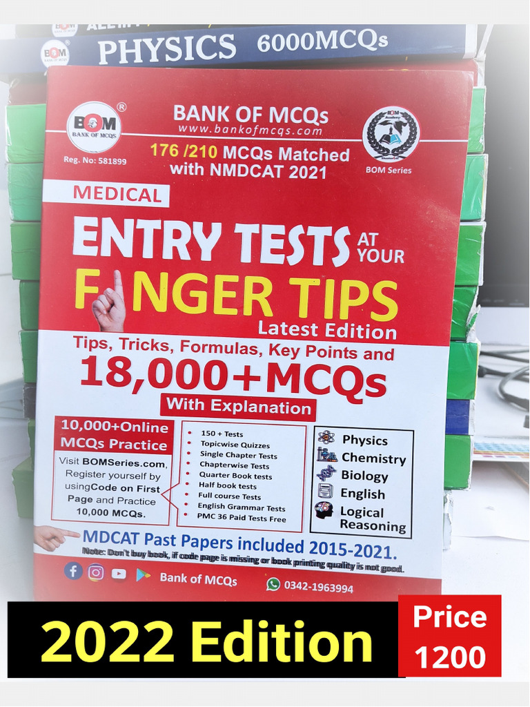 Entry Tests at Fingertips 2022 | PDF