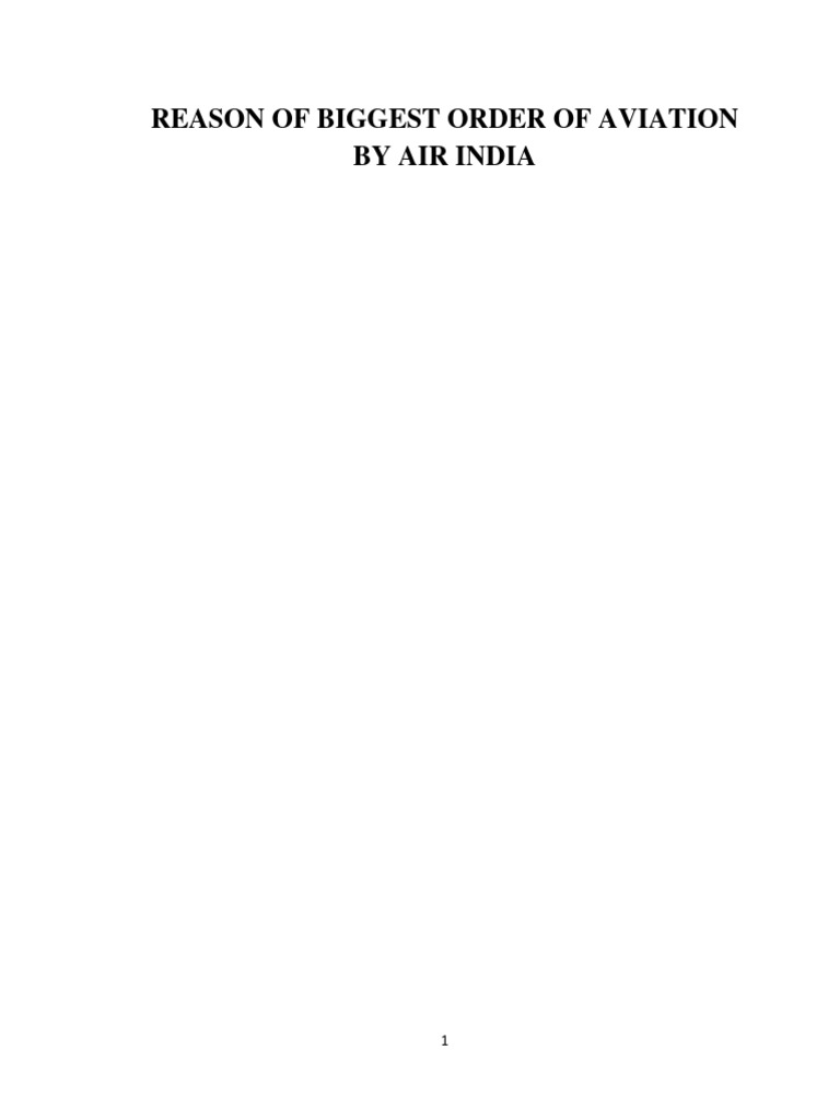 Aircraft order (1) | PDF | Mergers And Acquisitions | Airlines