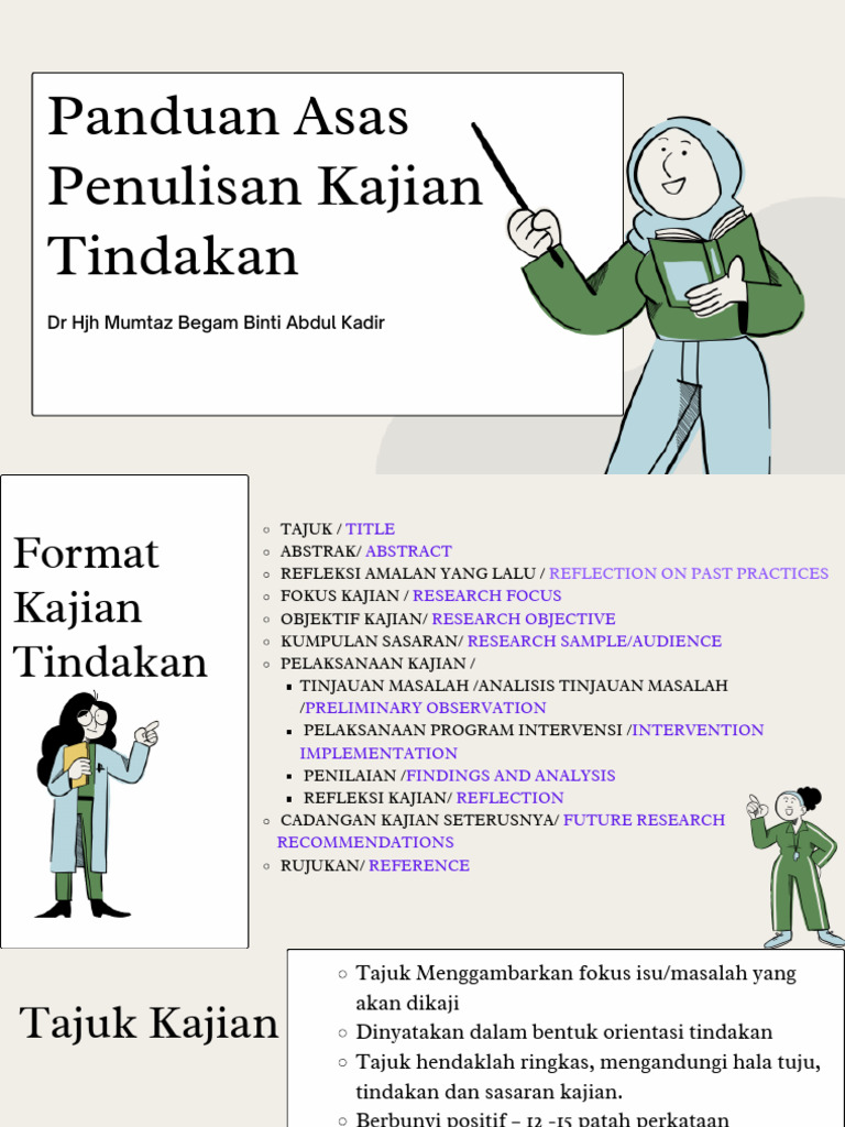 Panduan Asas Penulisan Kajian Tindakan | PDF