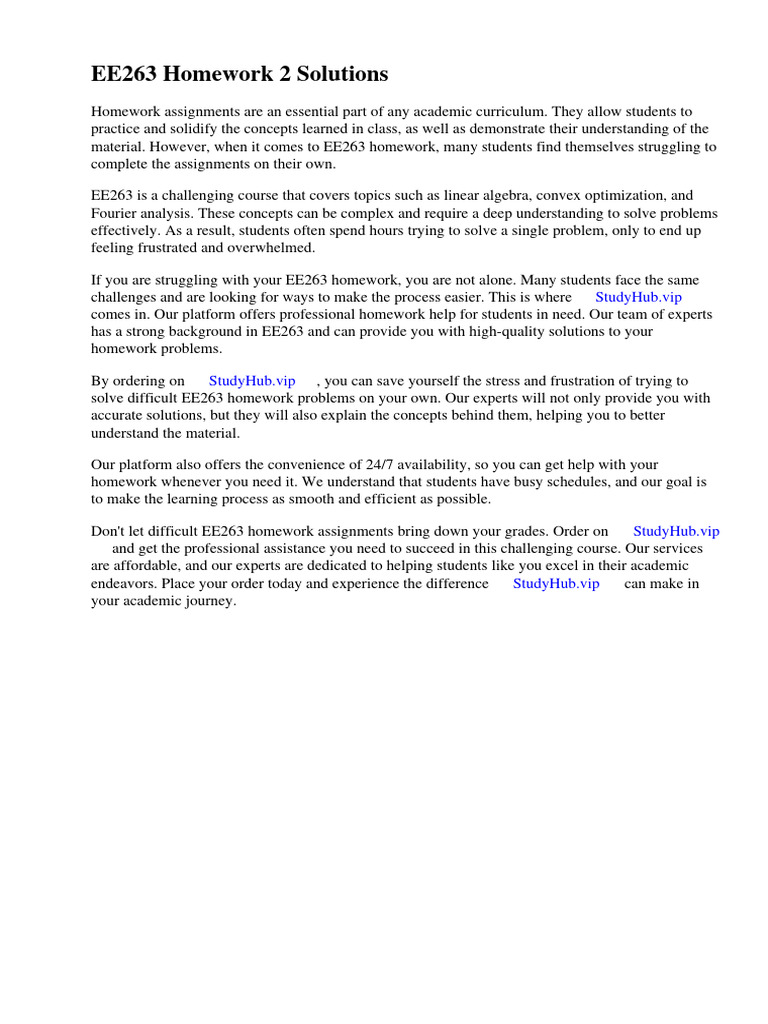 Ee263 Homework 2 Solutions | PDF | Equations | Electrical Network