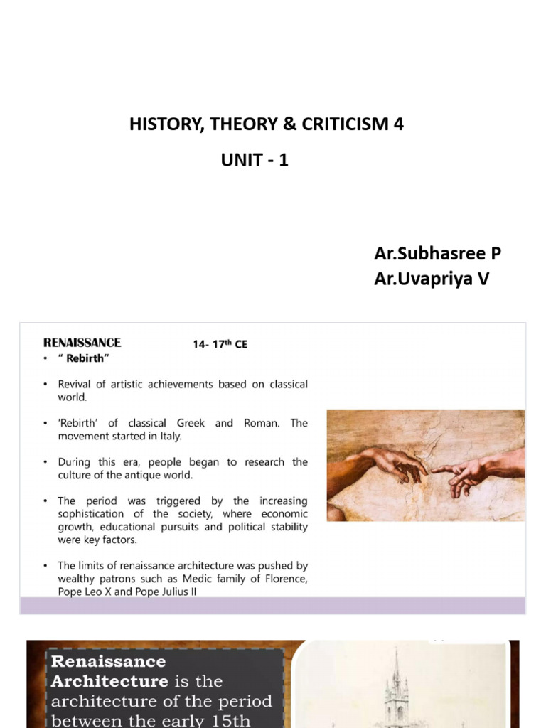 History, Theory Criticism 4 - Unit 1 | PDF | Baroque | Architectural Design