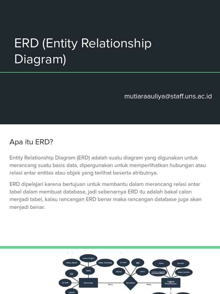 4 - ERD (Entity Relationship Diagram) | PDF