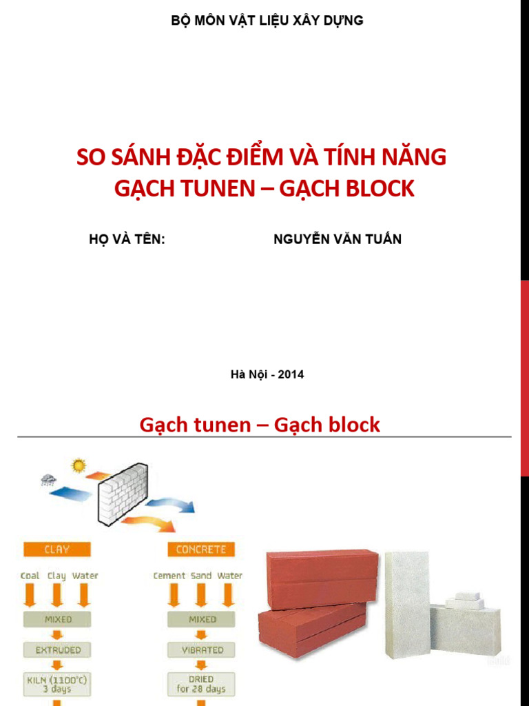 So Sanh Gach DSet Nung - Gach Block | PDF