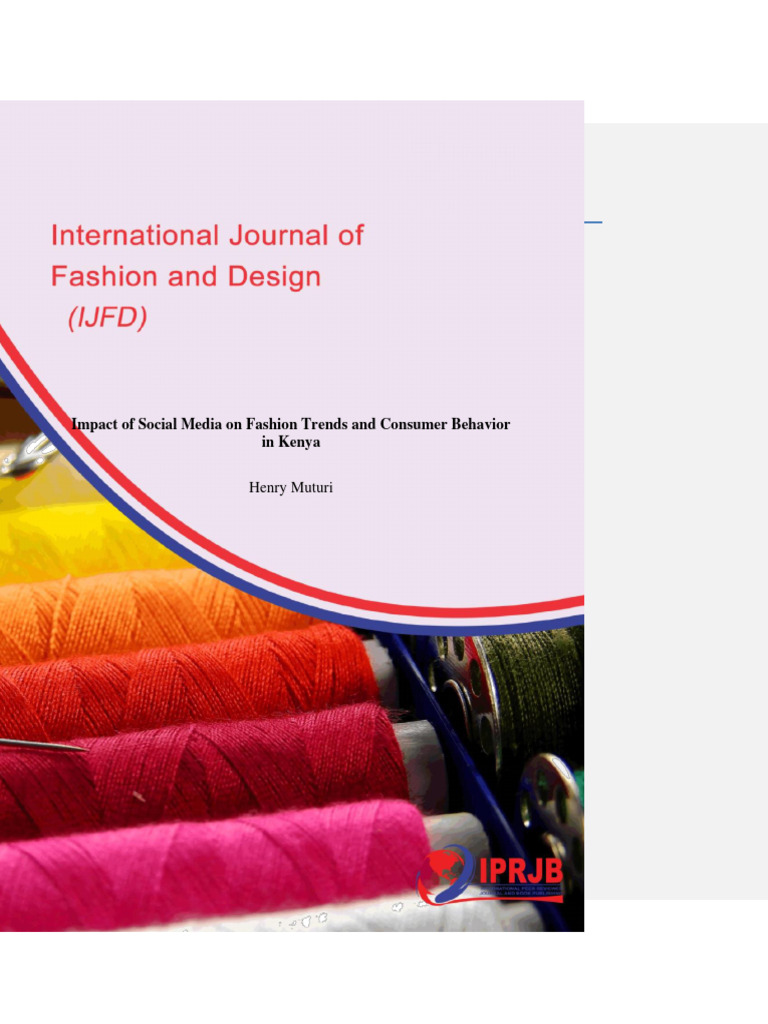 Impact of Social Media On Fashion Trends and Consu | PDF | Popular ...