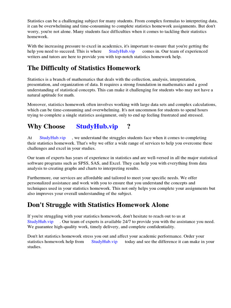 Statistics Homework Pdf Homework Statistics