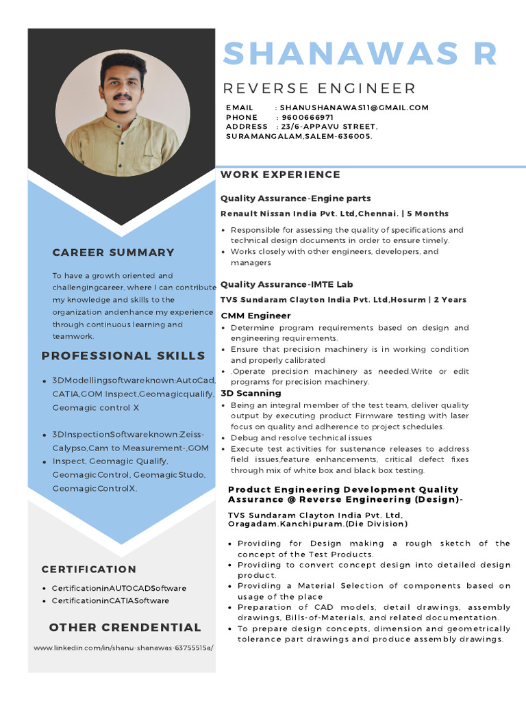 Blue Geometric Robotics Engineering Resume | PDF | Engineering