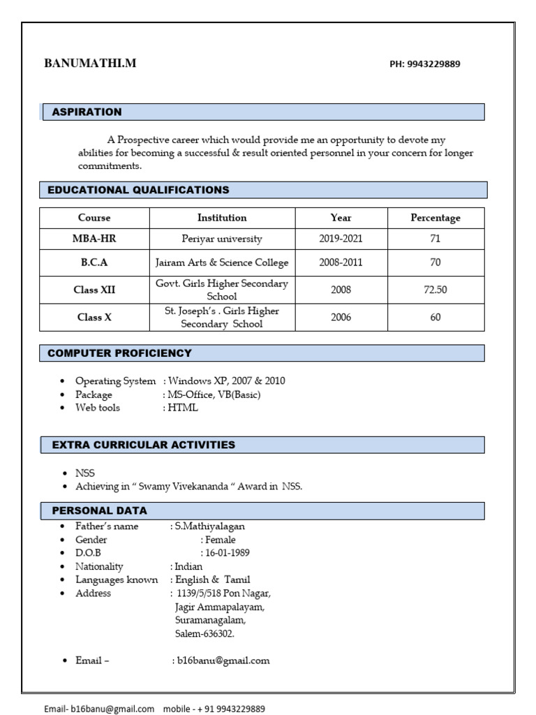 Banu resume | PDF | Software | Computing