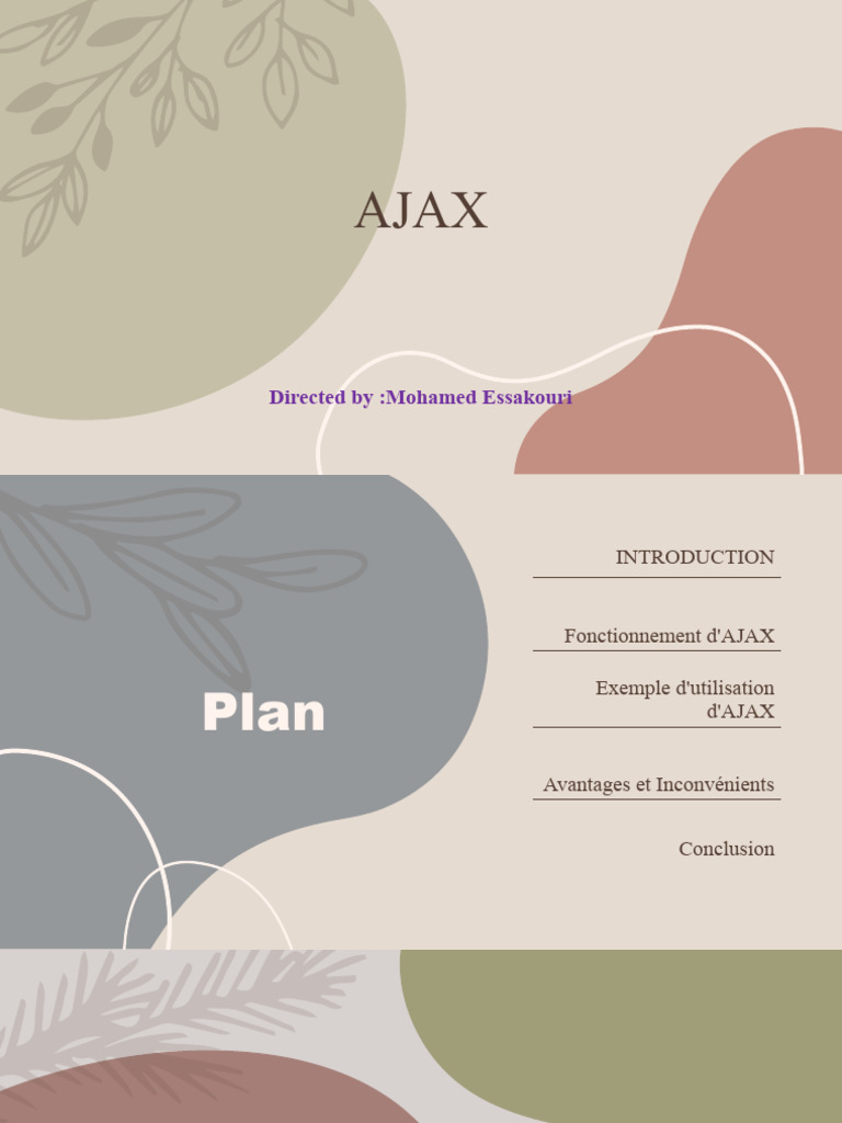 Presentation AJAX | PDF | Ajax (Programmation) | Programmation web